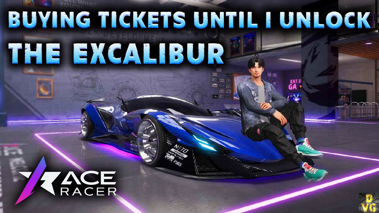 Ace Racer | Buying Tickets until I unlock the EXCALIBUR - YouTube