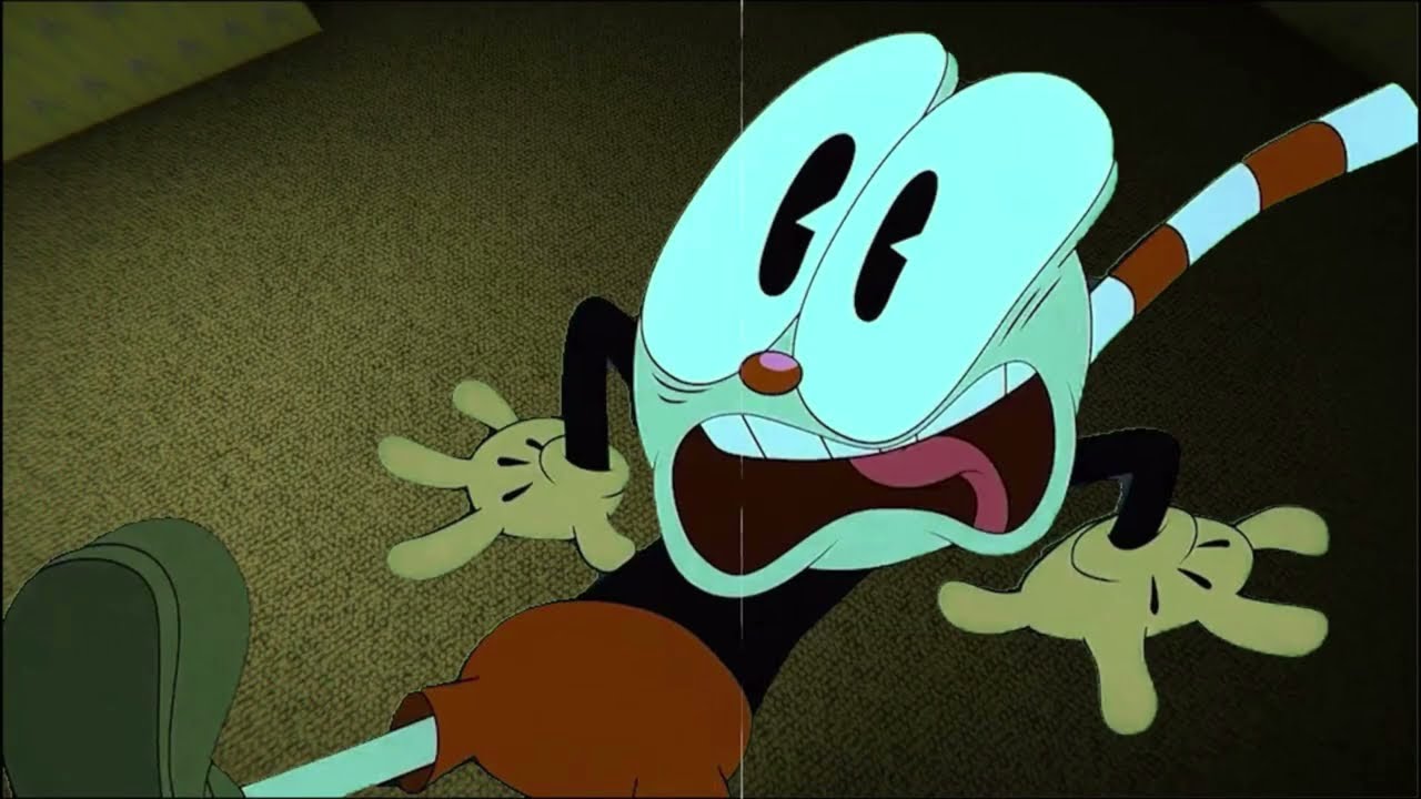 Cuphead show scary moments - YouTube