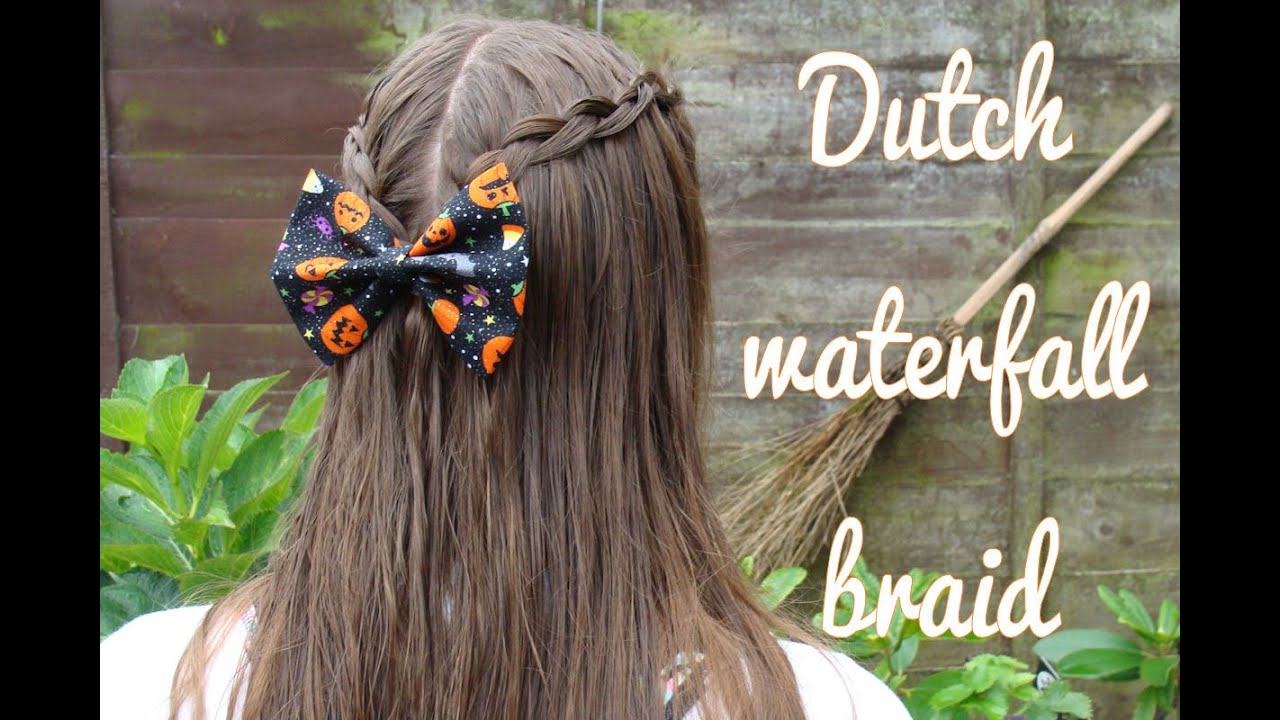 DIY Dutch waterfall braid tutorial - YouTube