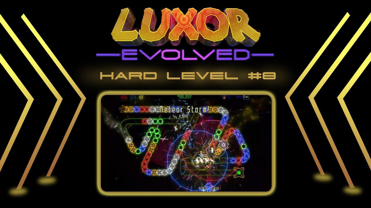 LUXOR EVOLVED GAMEPLAY: THE ANCIENT MEETS THE TECNO! HARD LEVEL #8 O ANTIGO + TECNO!! - YouTube