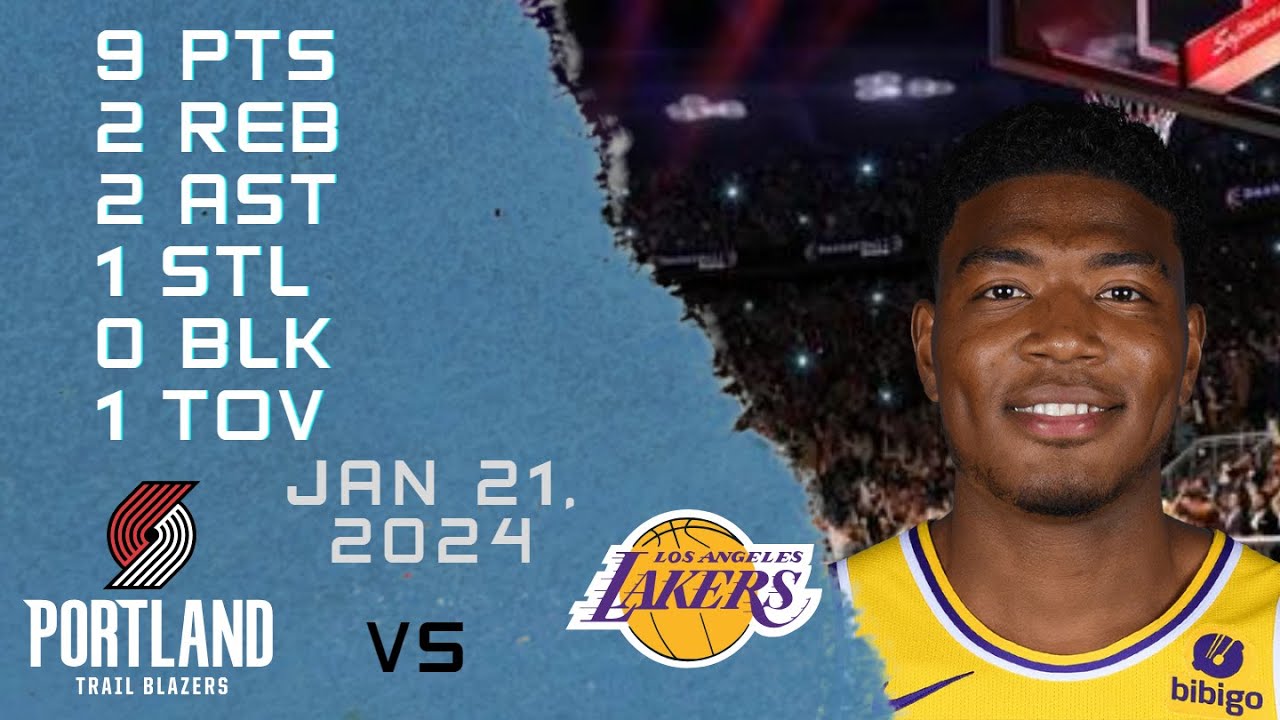 Rui Hachimura player Full Highlights vs BLAZERS NBA Regular season game ...