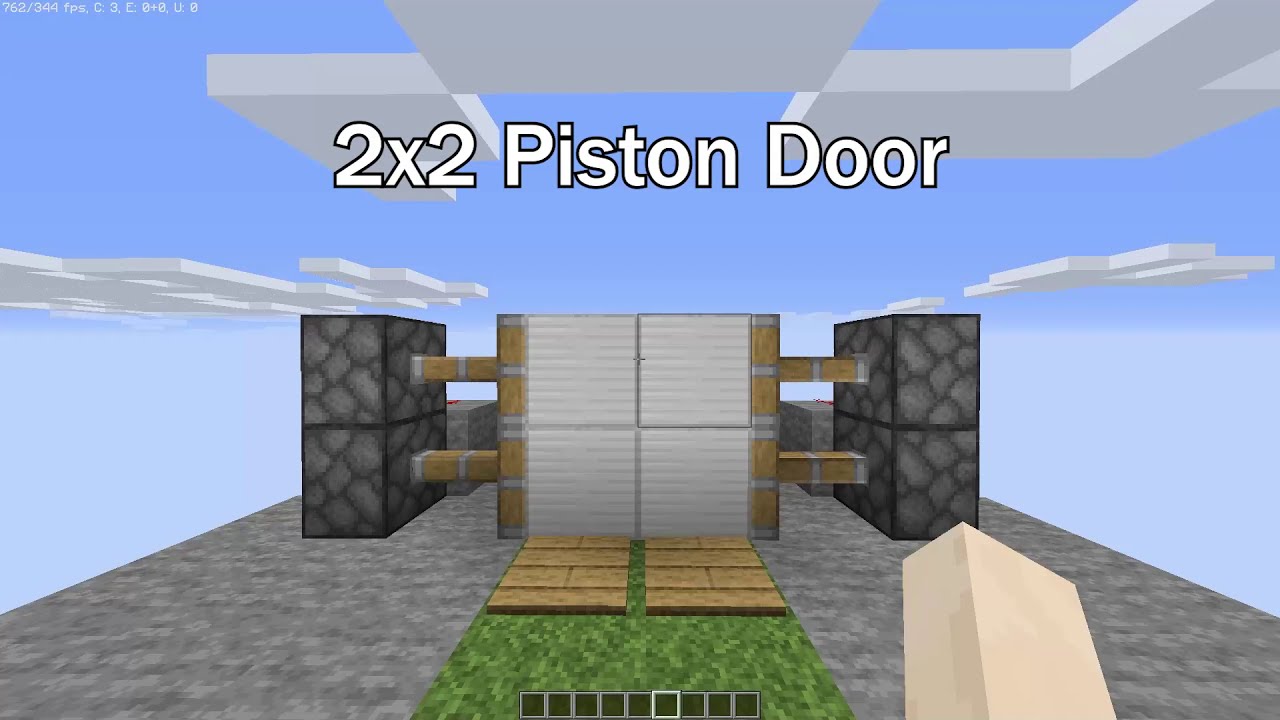 How to make a 2x2 Redstone door [1.16] in Minecraft - YouTube