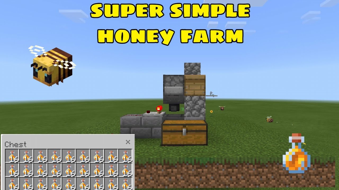 how to build a super simple honey farm - YouTube