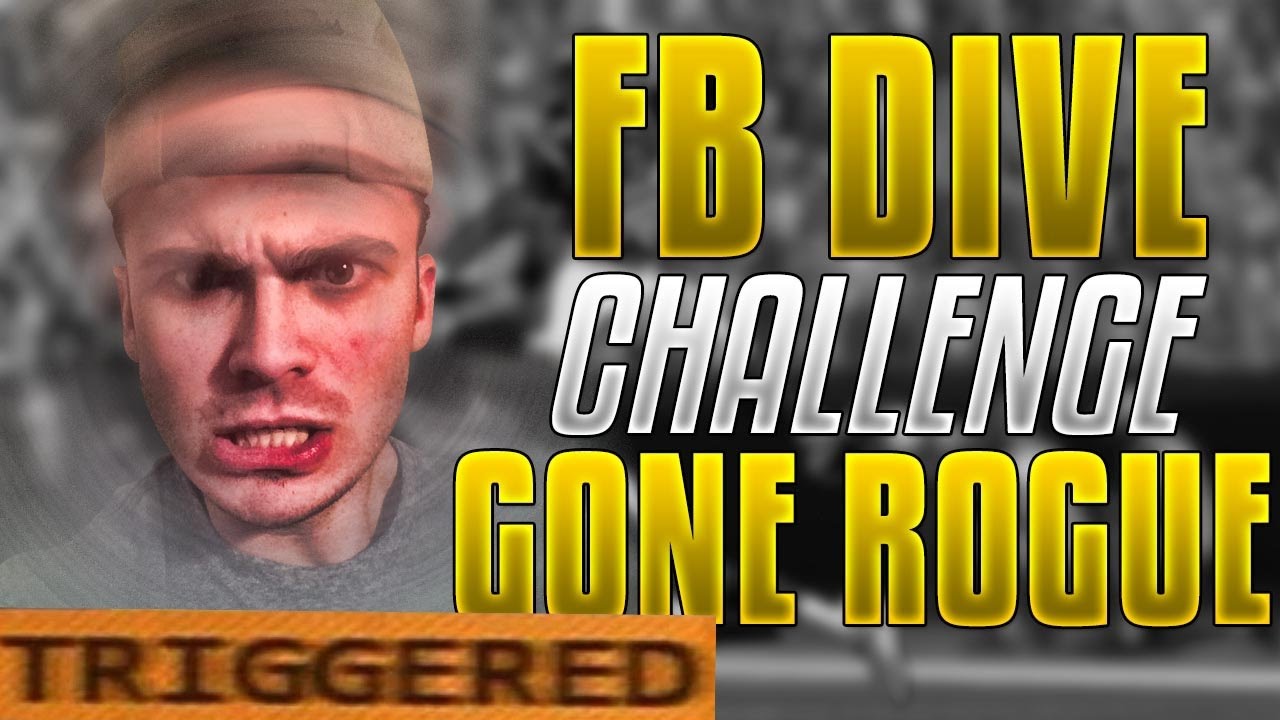 FB DIVE CHALLENGE GONE ROGUE! HURDLING INTO THE ENDZONE! MADDEN 17 ...