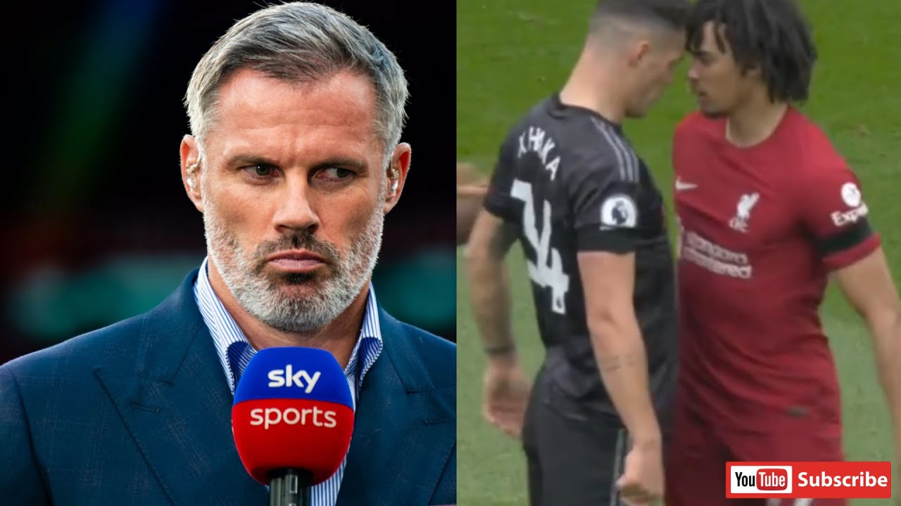 Jamie Carragher On Xhaka And Alexander-Arnold Fight | Liverpool vs ...