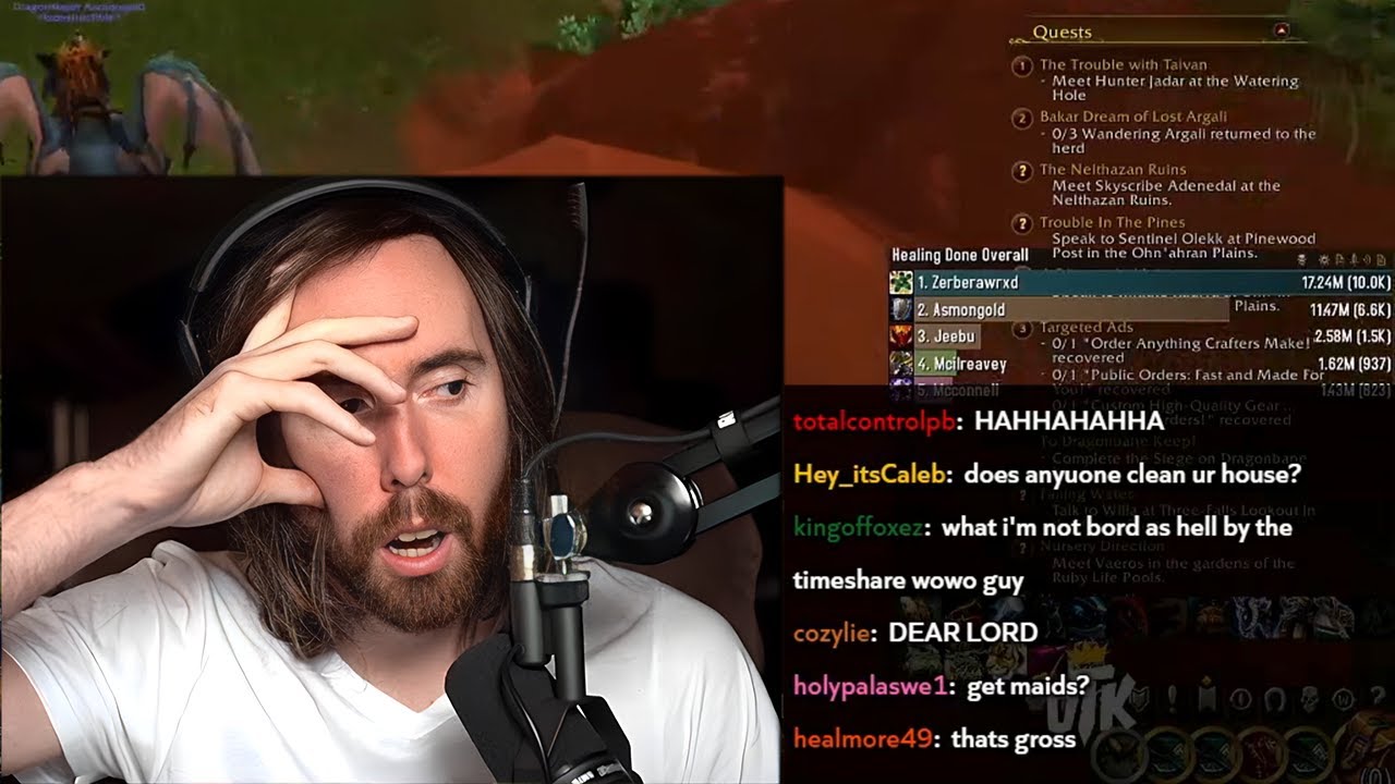 "Asmongold how often do you vacuum?" - YouTube