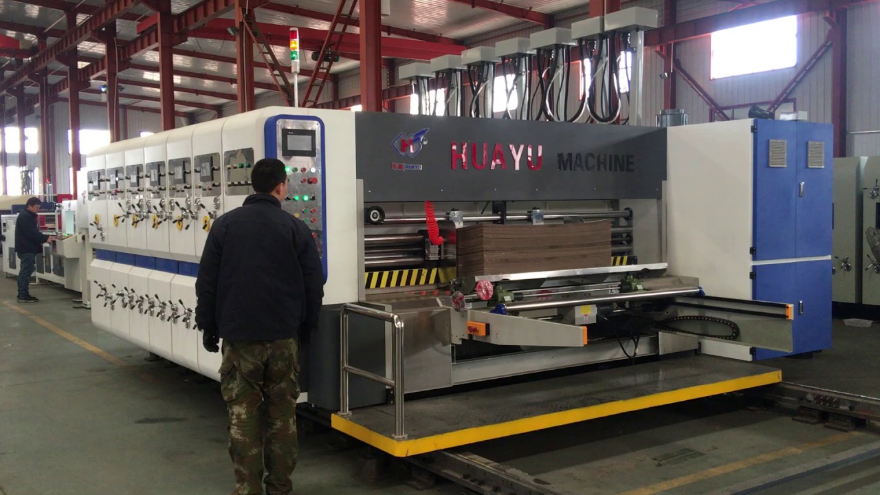 HS-C 1224 series flexo 4 color folder gluer (china case maker machine ...