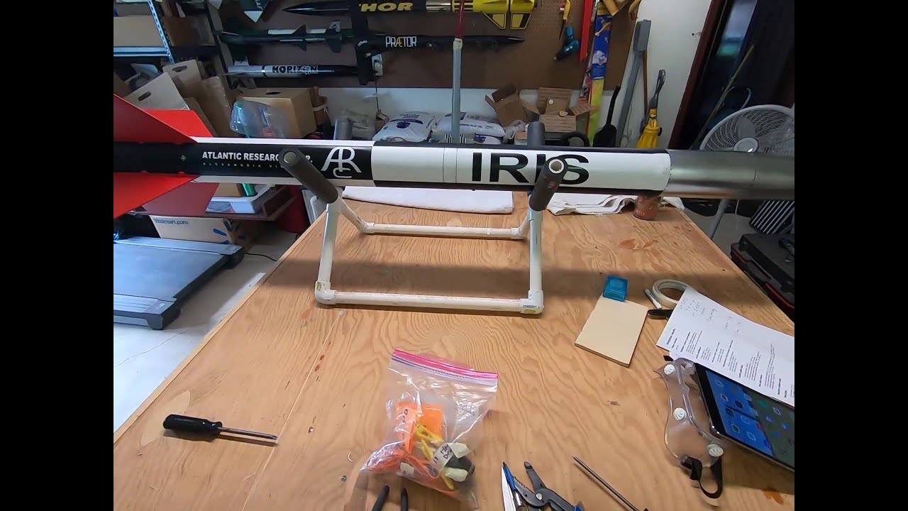 08 01 20 4in scale IRIS Rocket Launch Prep - YouTube