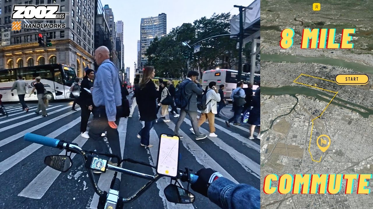 NYC Full Commute Experience: After Work Errands in Rush Hour | eBike POV [4K] - YouTube