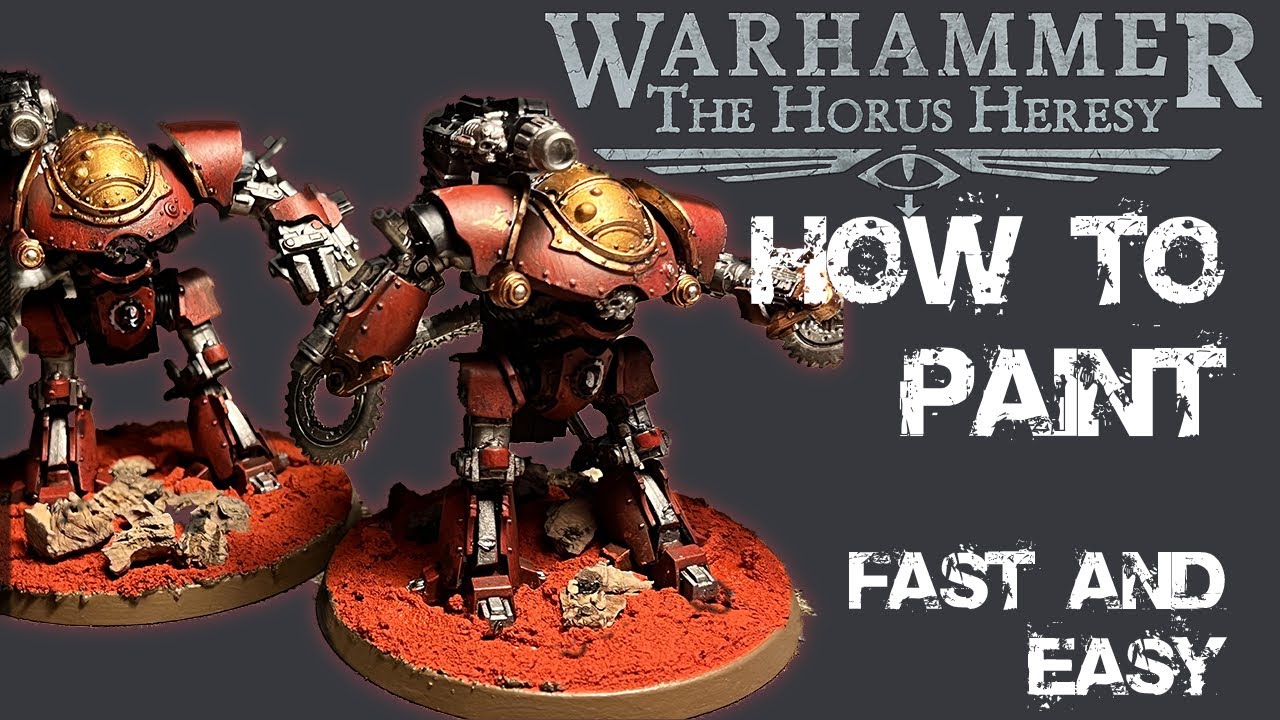 How to Paint Horus Heresy Mechanicum Castellax Battle-automata FAST and ...