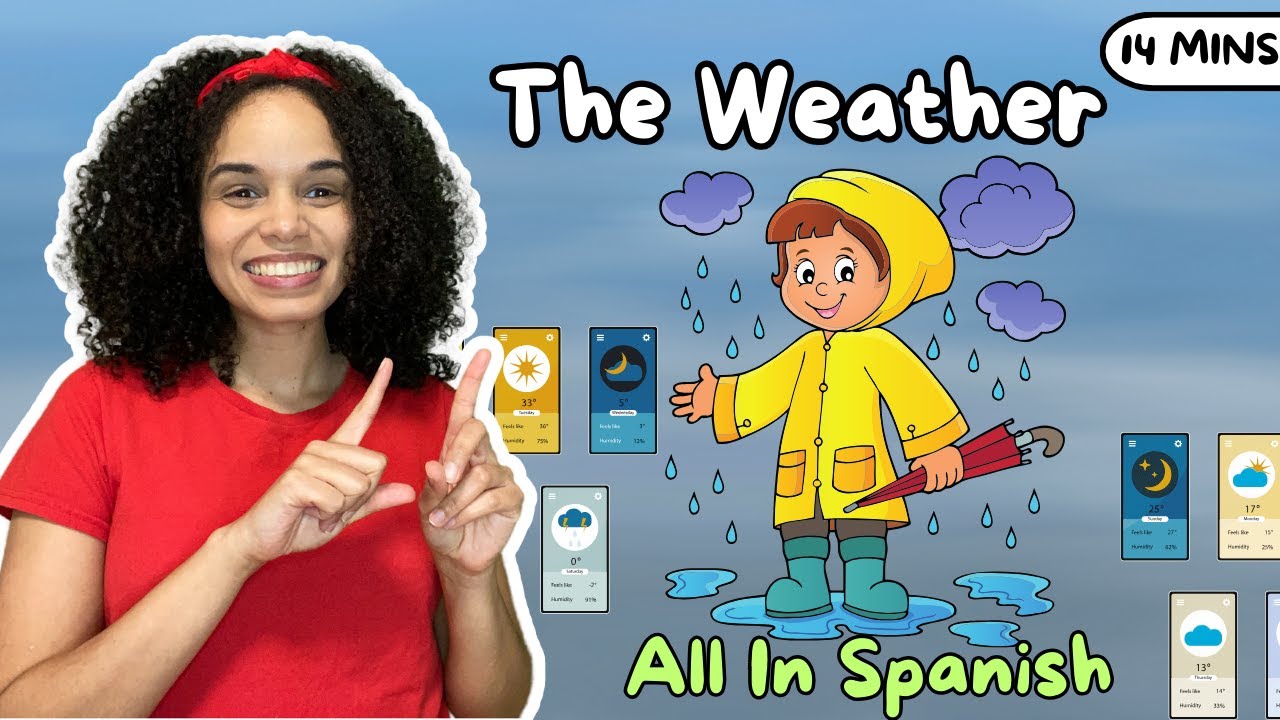 Video without SHOUT-OUTS | Learn About Weather | ALL IN SPANISH - YouTube