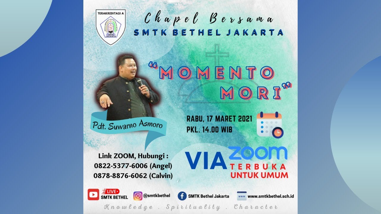 Chapel SMTK Bethel Jakarta Bersama Pdt. Suwarno Asmoro - YouTube