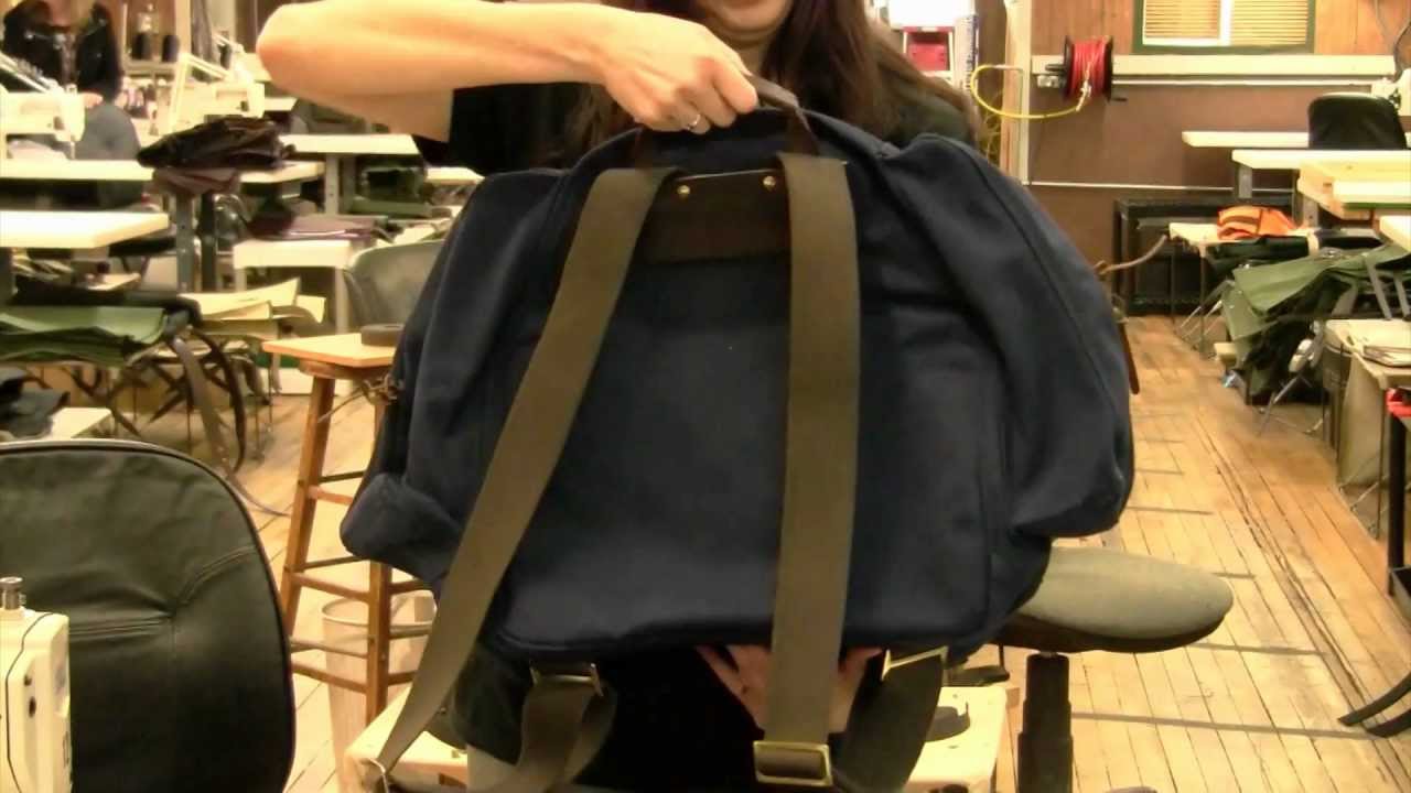 Lumber Jack Pack- Canvas Backpack - YouTube