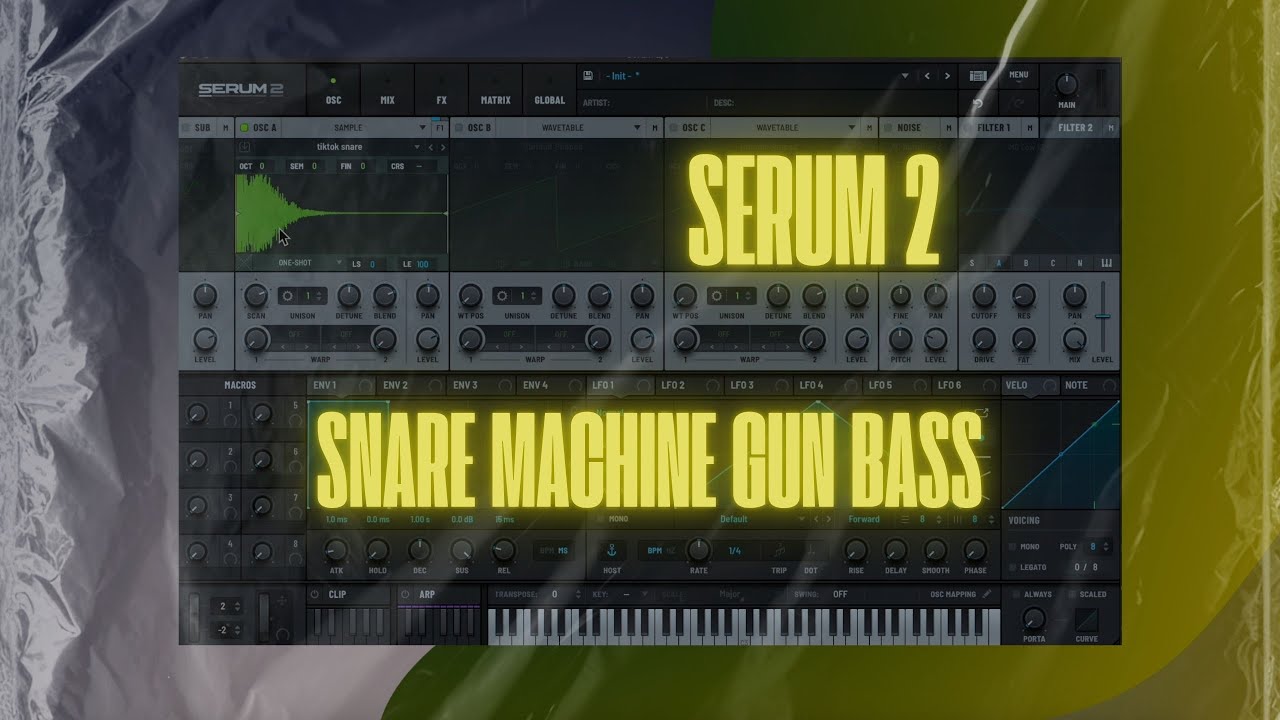 Snare Machine Gun Bass In Serum 2 (Sound Design Tutorial) - YouTube