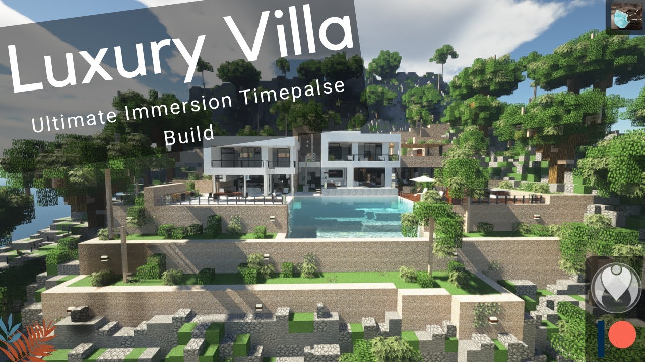 MINECRAFT: Luxury villa TimelapseBuild | UltimateImmersion | RTX ...