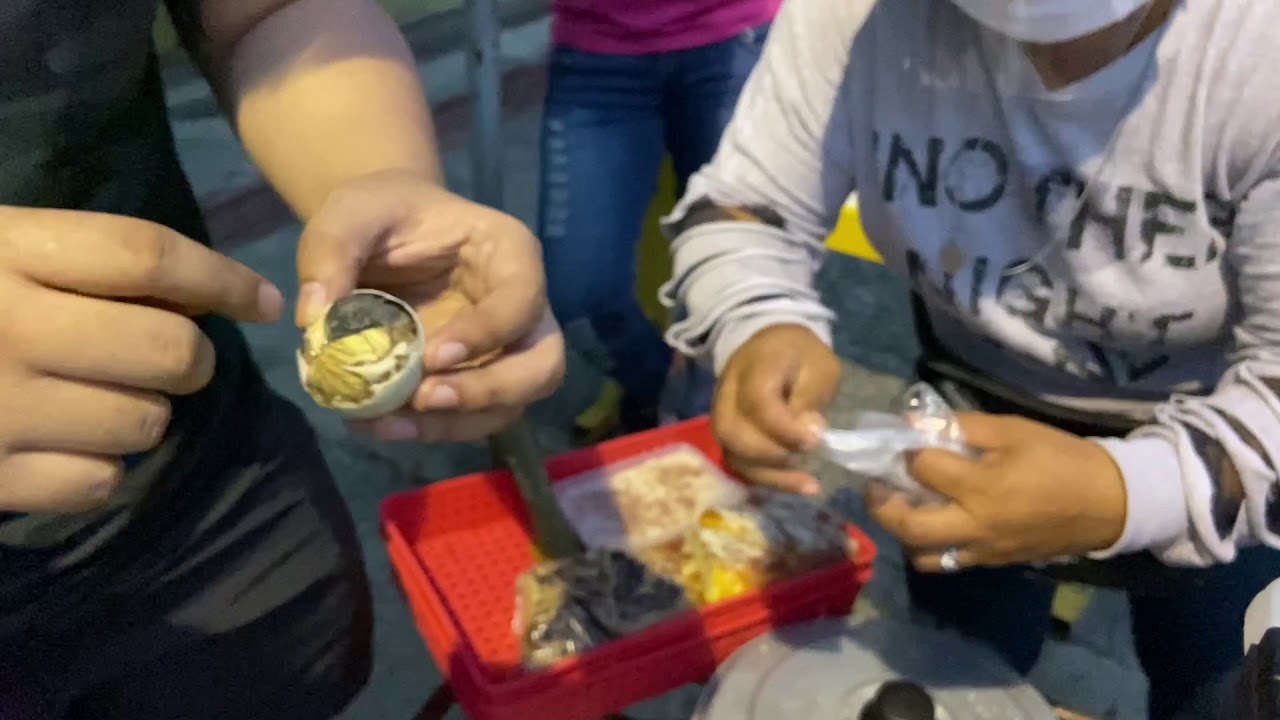 [Balut] Duck eggs just before hatching are a delicacy! -Filipino street ...