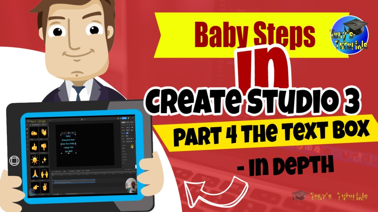 Baby Steps In Create Studio 3 Part 4 The Text Box - In Depth. # ...