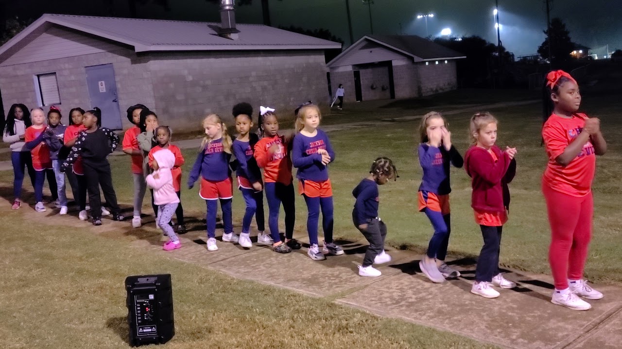 JACKSON 7U RED DEVILS CHEER ELITE 🤍 HOMECOMING PRACTICE ‼️ - YouTube