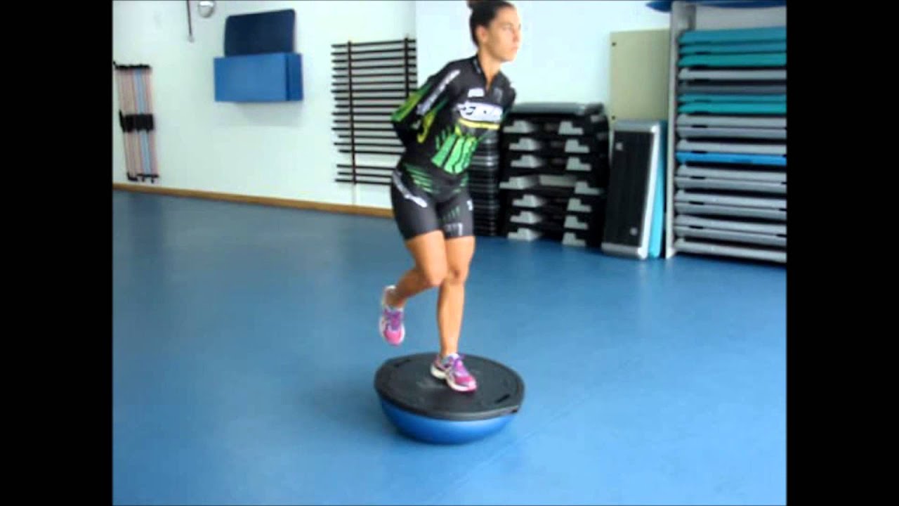 bosu training for speed skaters - YouTube
