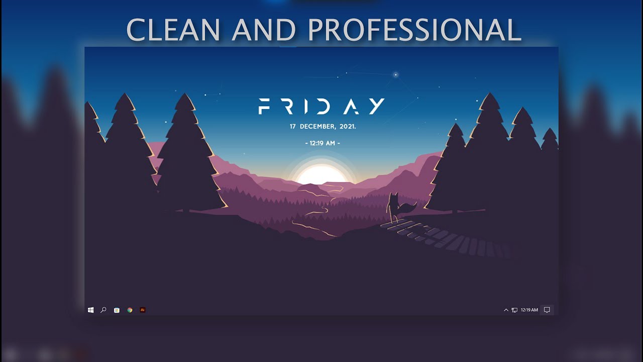 Make Windows look Minimal Setup | Professional look 2021 | Windows 10 ...