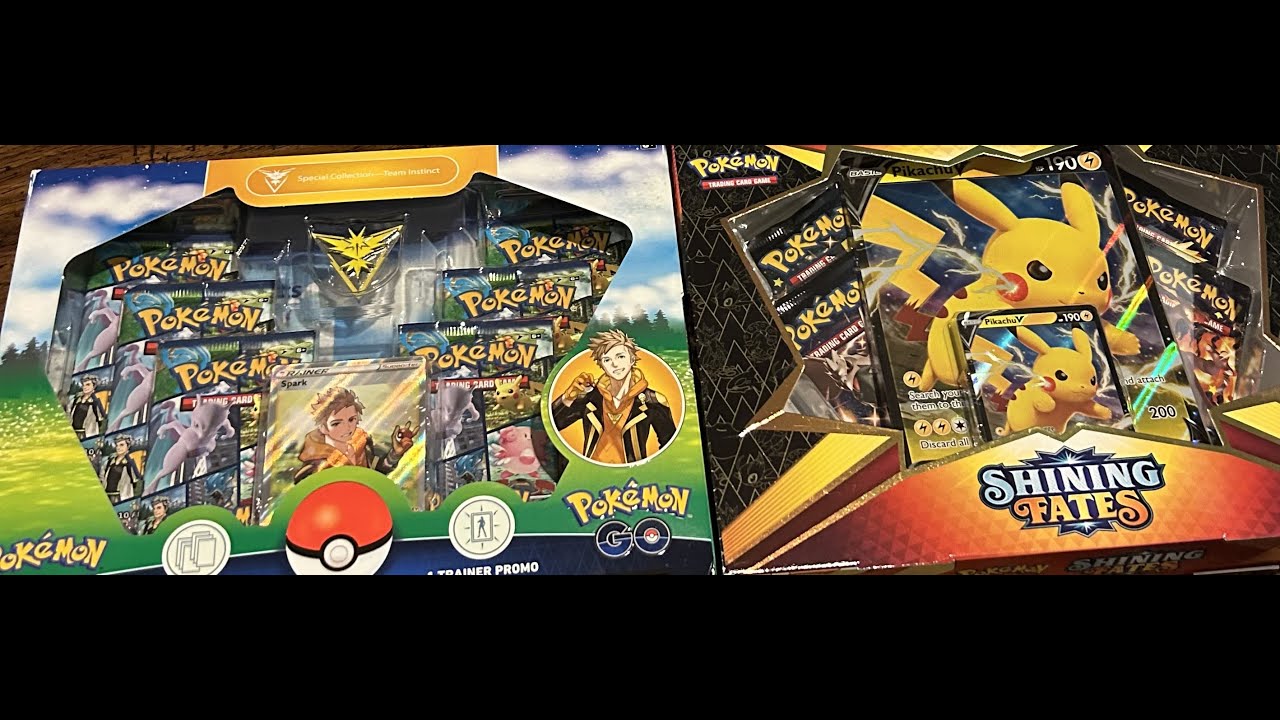 Opening Pokémon Go and Shining Fates Box. - YouTube