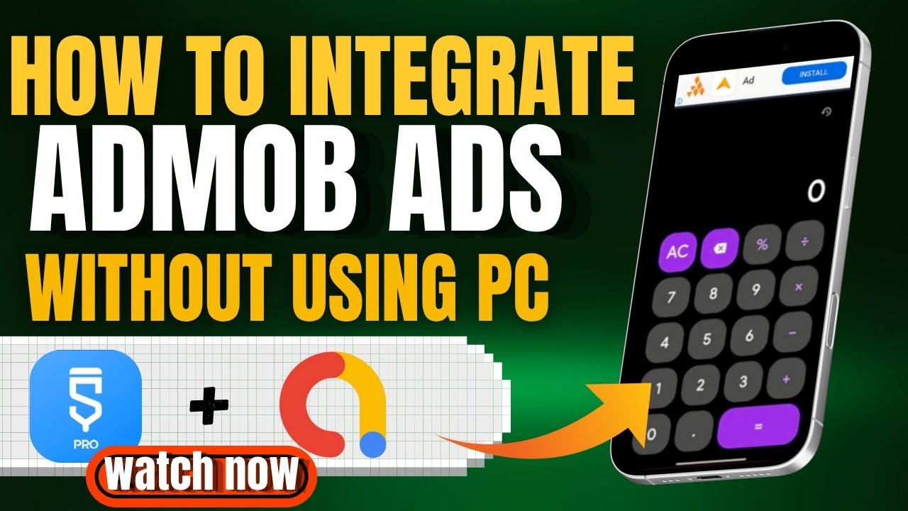 Integrate AdMob Ads Without a PC | Sketchware Pro Tutorial (Full Guide) - YouTube