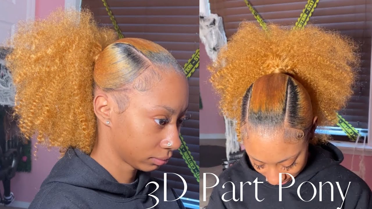 How To: 3D Part Ponytail 😱 - YouTube