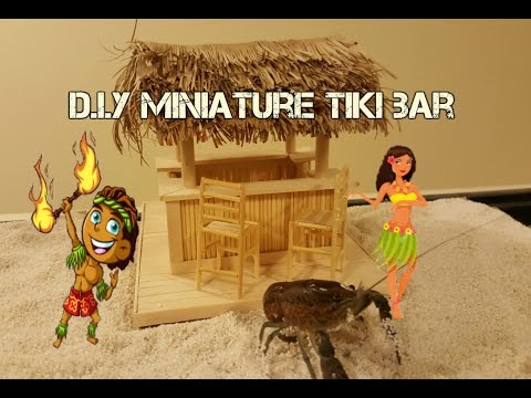 DIY Miniature Tiki Bar - YouTube