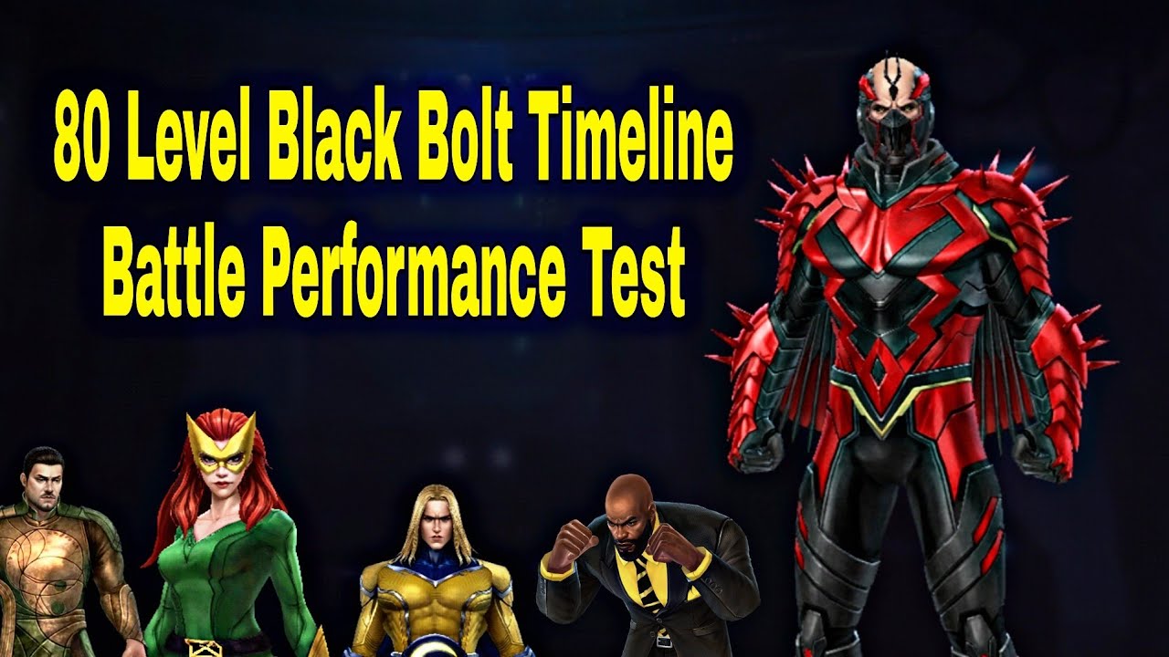 Black Bolt Timeline Battle Performance With 80 Level And Expensive ...