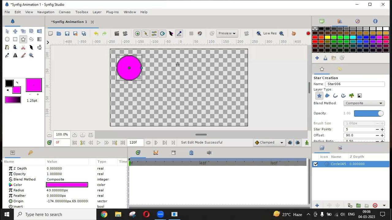 Std 11th Computer : Synfig studio - Create object and Twin animation | @tcsbaroda #synfig # ...