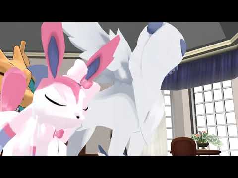 [MMD] Mega Absol and Sylveon Fart on Charizard's Face (Stinky Charizard)