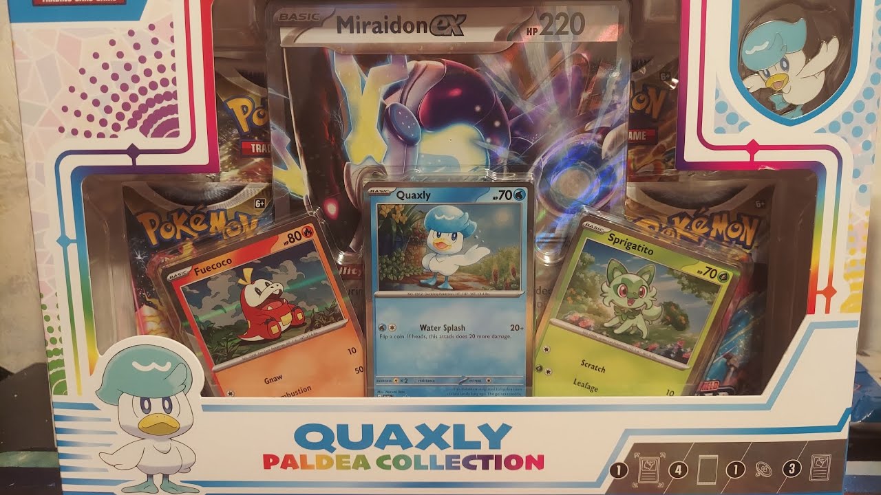 Quaxly Paldea Collection Box! #pokemon #pokemontcg #silvertempest # ...