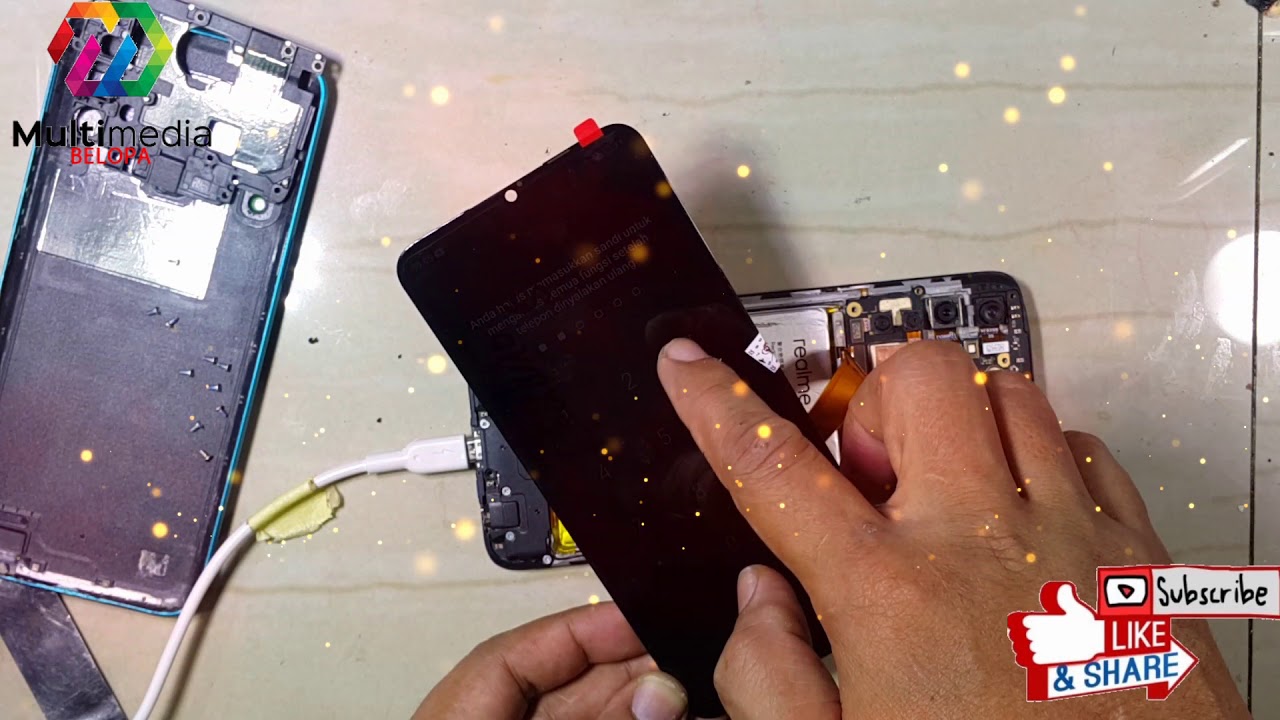 Realme 5i Disassemble and Replace the LCD - YouTube