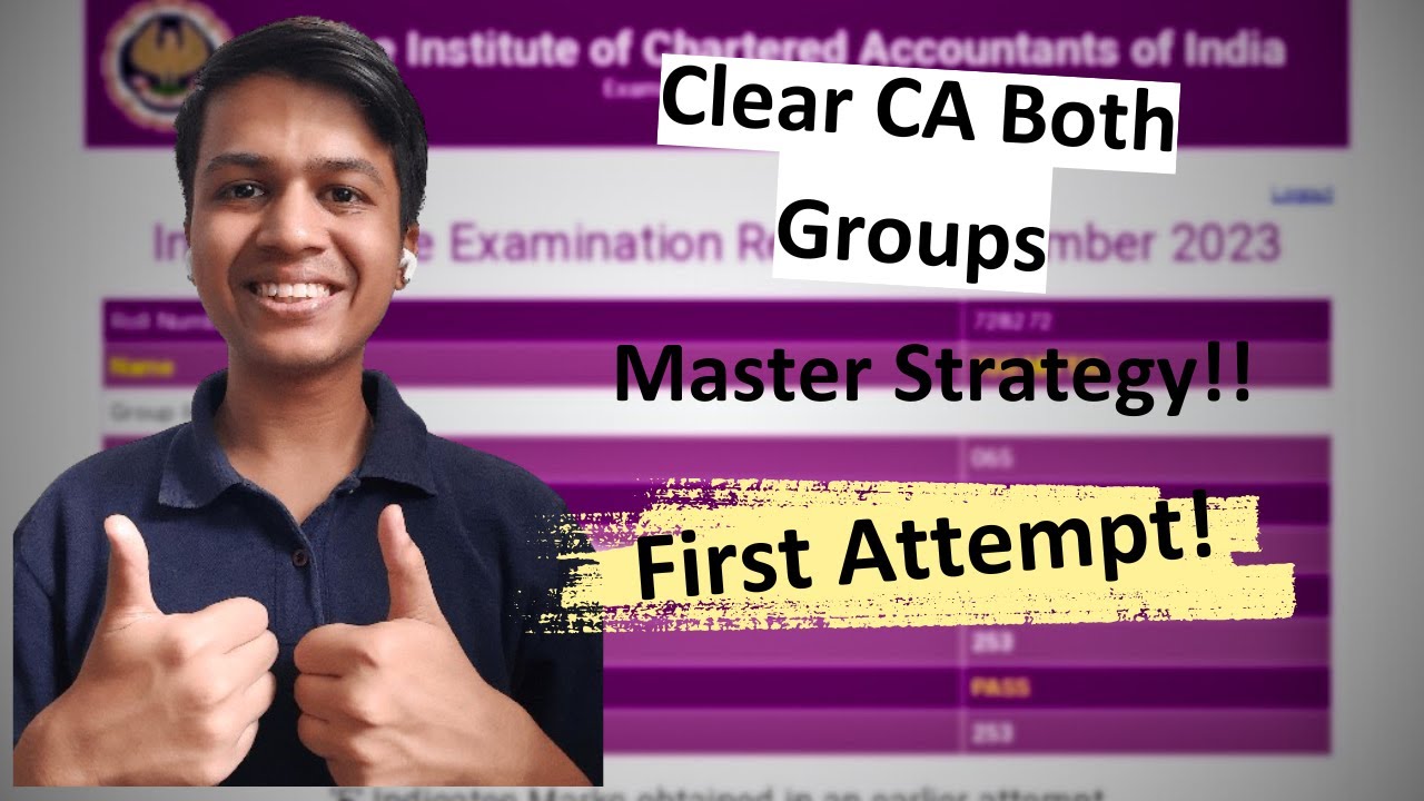 How to clear CA Inter in first attempt | Strategy to clear CA Inter ...