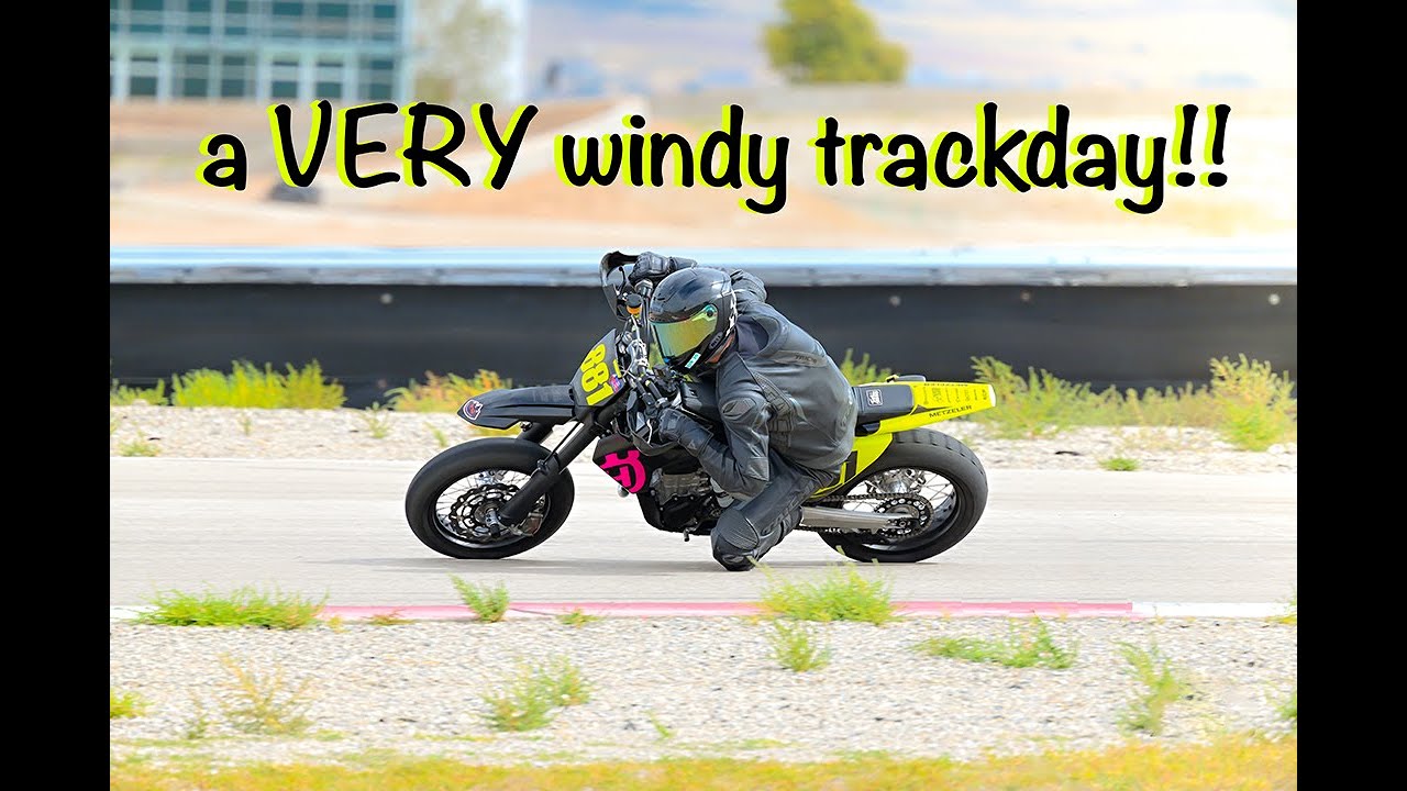 a VERY windy trackday! - YouTube