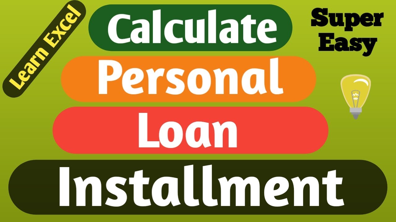 How To Calculate Loan Installment In Excel MS Excel Tutorial In How To Calculate Loan Installment In Excel MS Excel Tutorial In