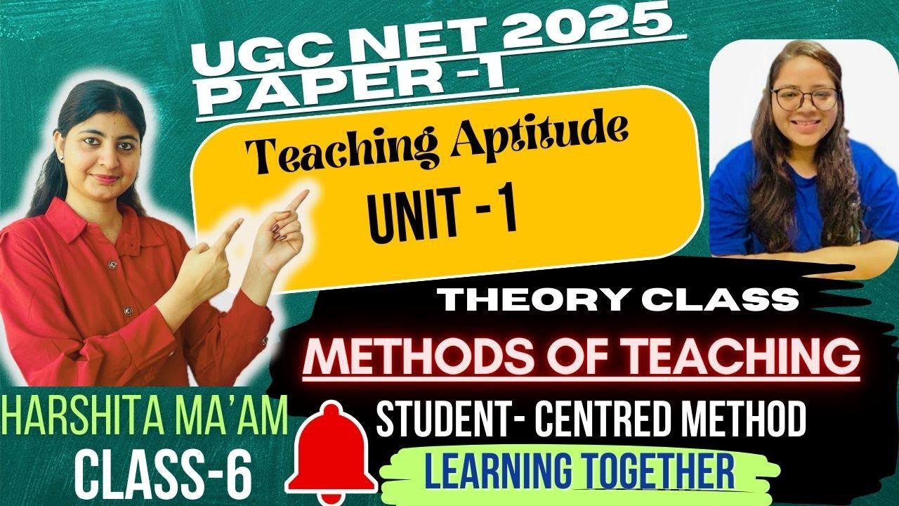 🎯Methods of Teaching (Student -Centered) : UGC NET Paper-1 #ugcnet # ...