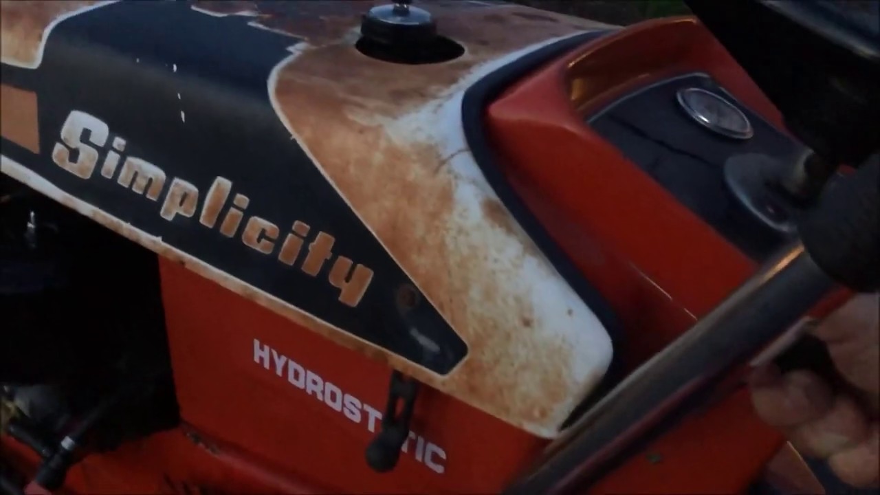 1975 Simplicity 7016H post rebuild - first run and test drive - YouTube