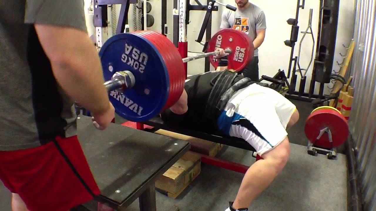805 Bench Press - Blaine Sumner (3/28/2014) - YouTube