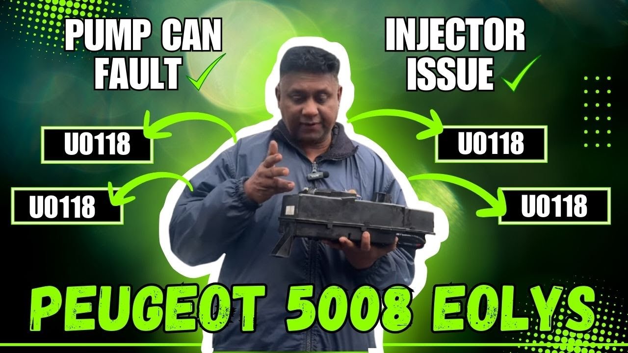 Peugeot 5008 Eolys| Additive Pump CAN Fault & Injector Issue (U0118 ...