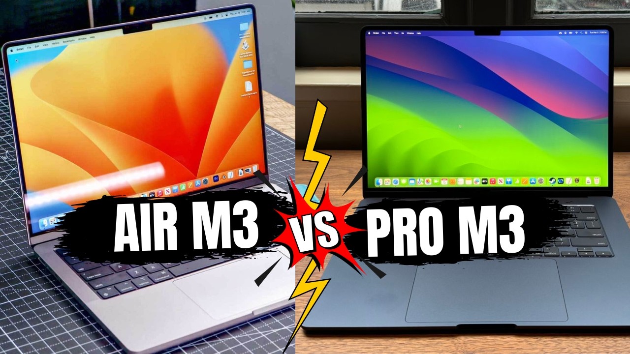 Macbook Air M3 vs Macbook Pro M3 - YouTube