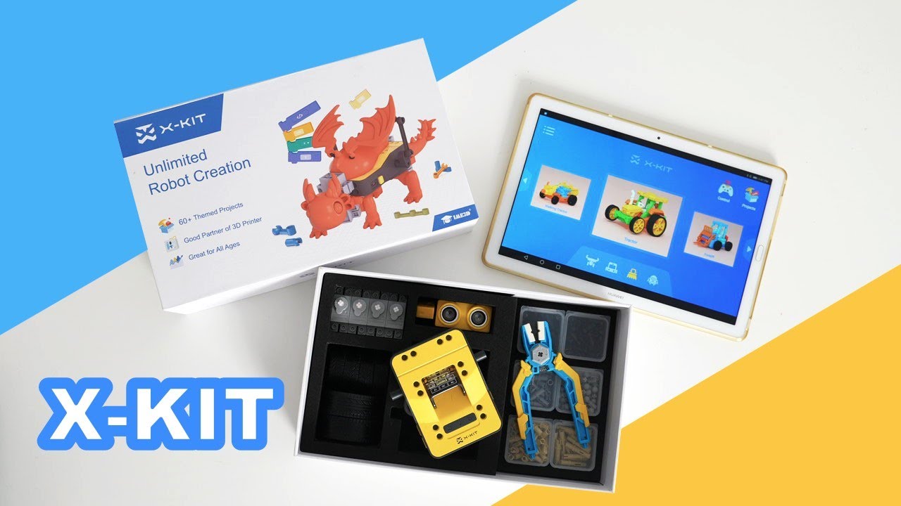 X-KIT: Unlimited Robot Toy Creation Kit With 3D Printer - YouTube