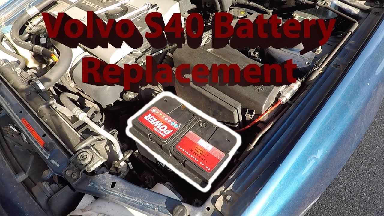Volvo S40 - Battery replacement - YouTube