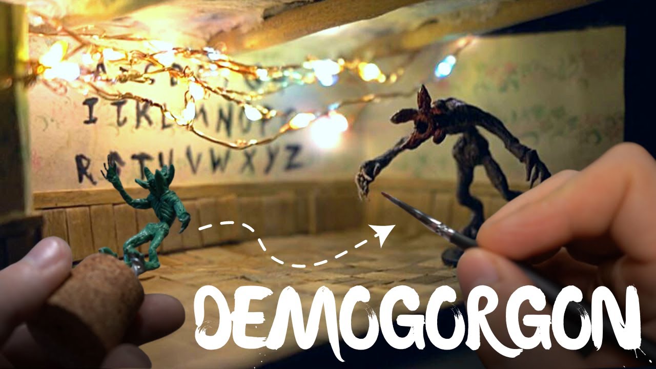 I sculpted the DEMOGORGON from Stranger Things (D&D mini scale) - YouTube