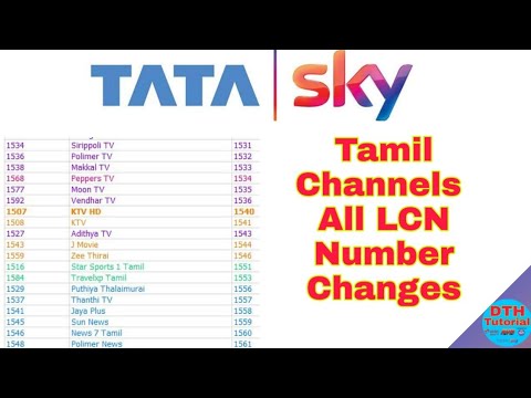 TATA SKY Tamil Channels LCN மாற்றம் | Favorite Set செய்வது எப்படி ...