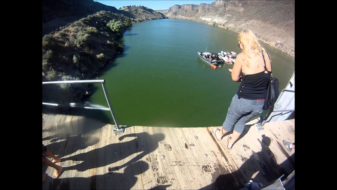 Gainer backflip off bridge GoPro - YouTube