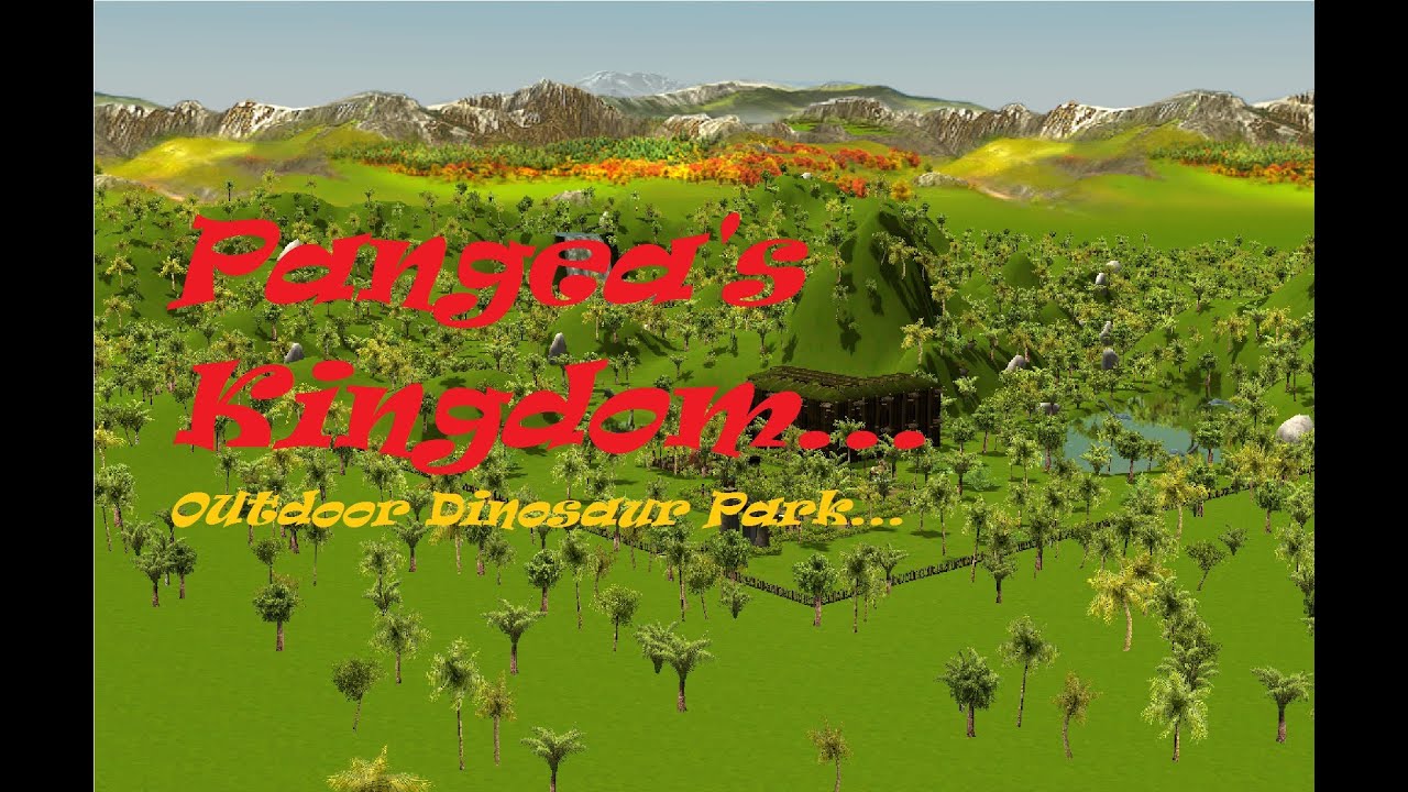 RCT3 Creation - Pangea's Kingdom Outdoor Dinosaur Park... - YouTube