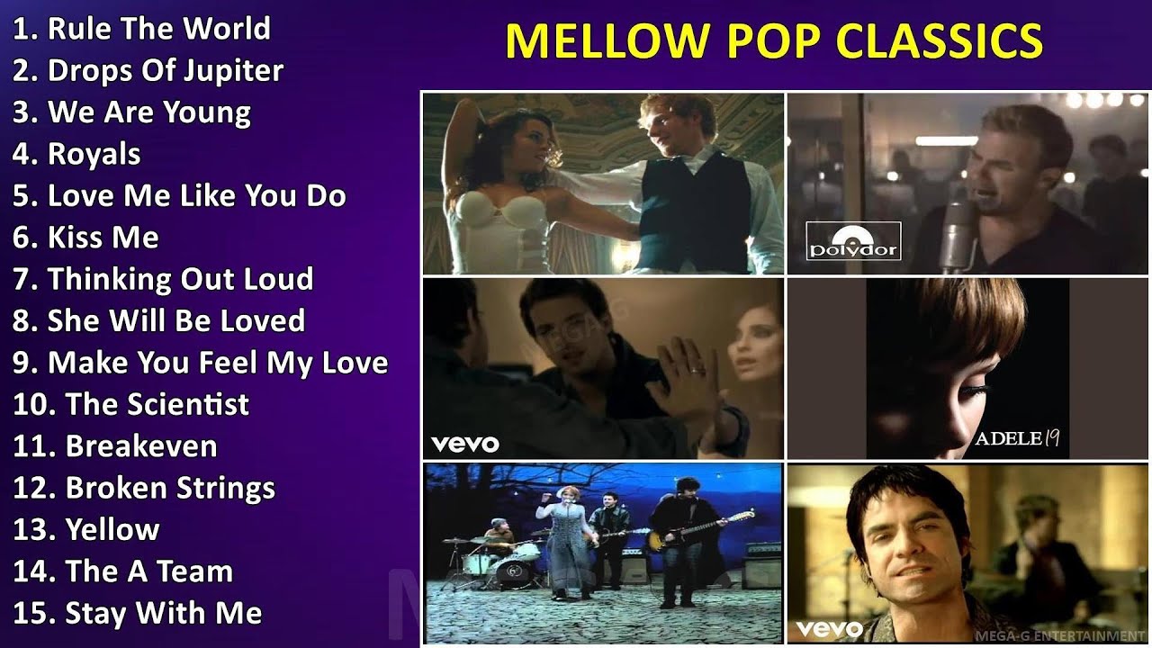 Mellow Pop Classics ~ Greatest Pop Songs Medley - YouTube