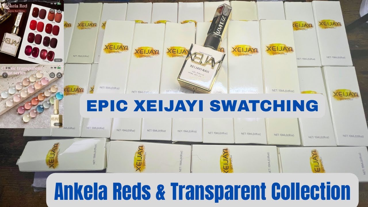 XEIJAYI 24 piece Translucent set (M001-M024) & Trending Ankela Reds ...