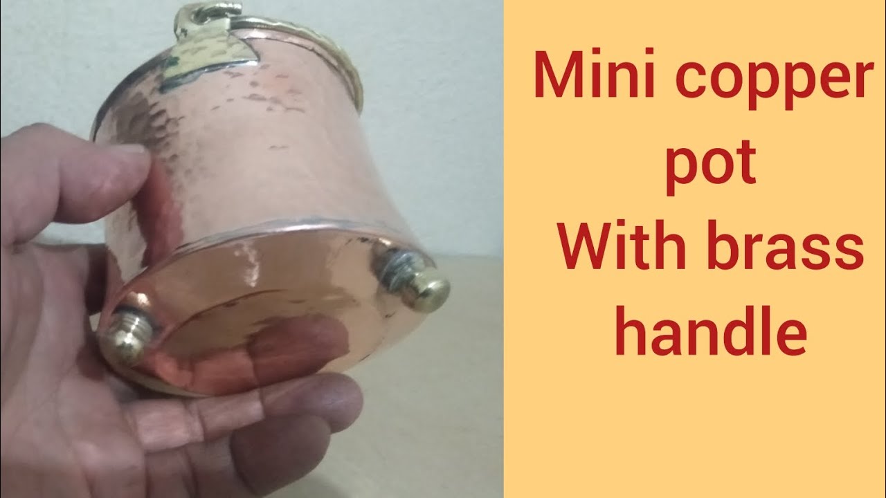 Hammered mini copper pot - YouTube